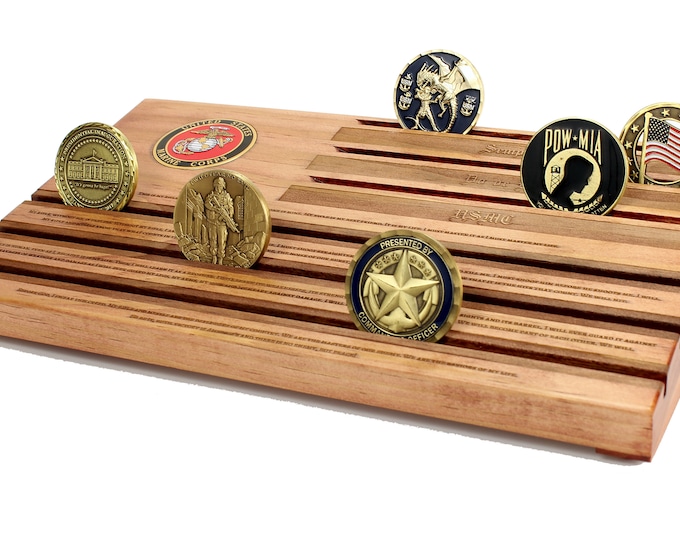 Marine Coin Display - Military Challenge Coin Holder - Coin Display ...