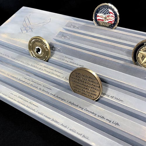 Air Force Airman's Creed Challenge Coin Display Military - Etsy