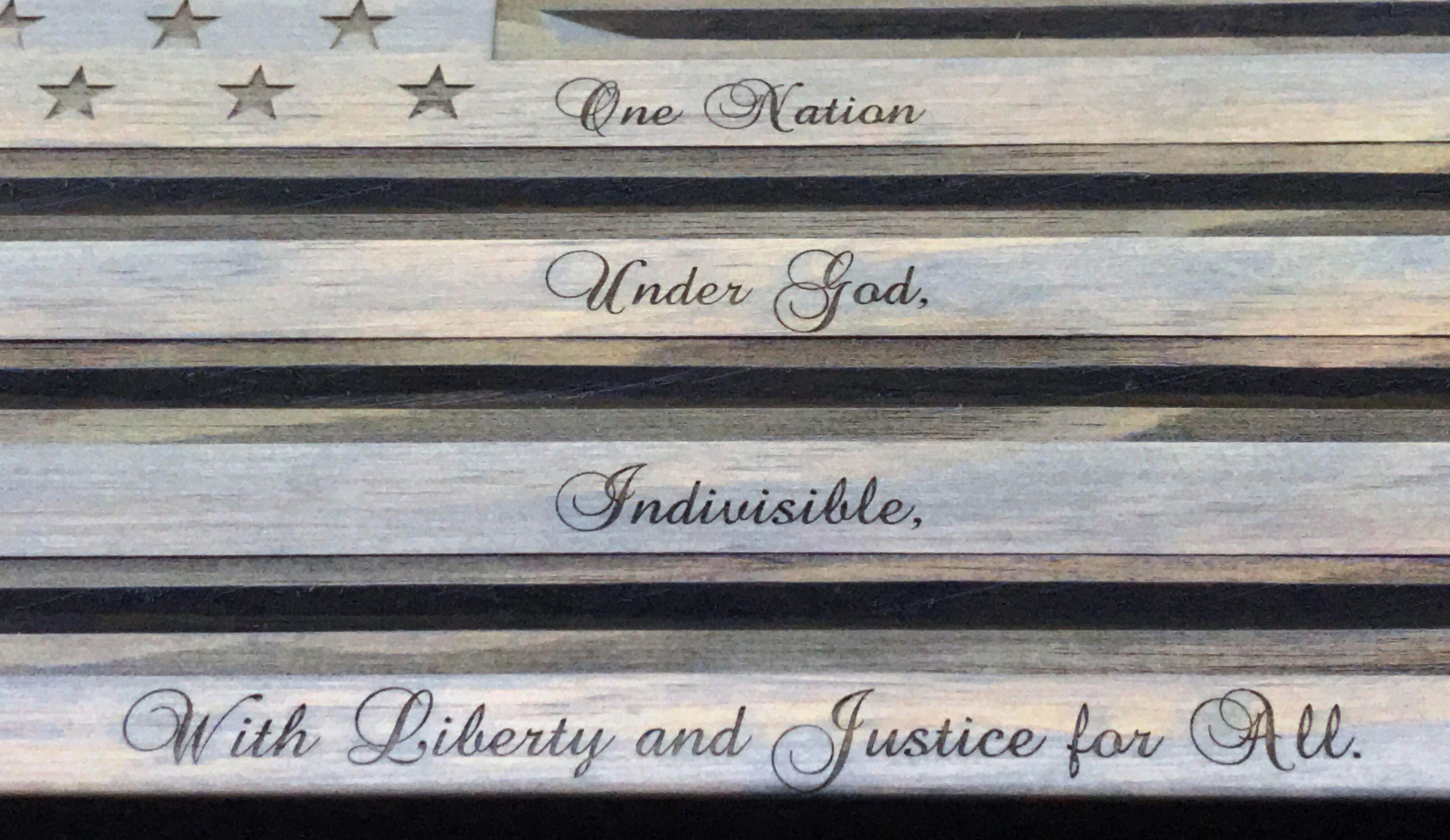 Engraved American Flag Pledge of Allegiance Military Coin | Etsy