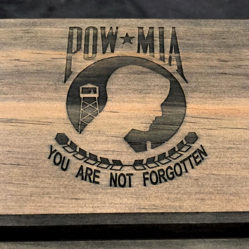 POW MIA Challenge Coin Display Personalized | Etsy