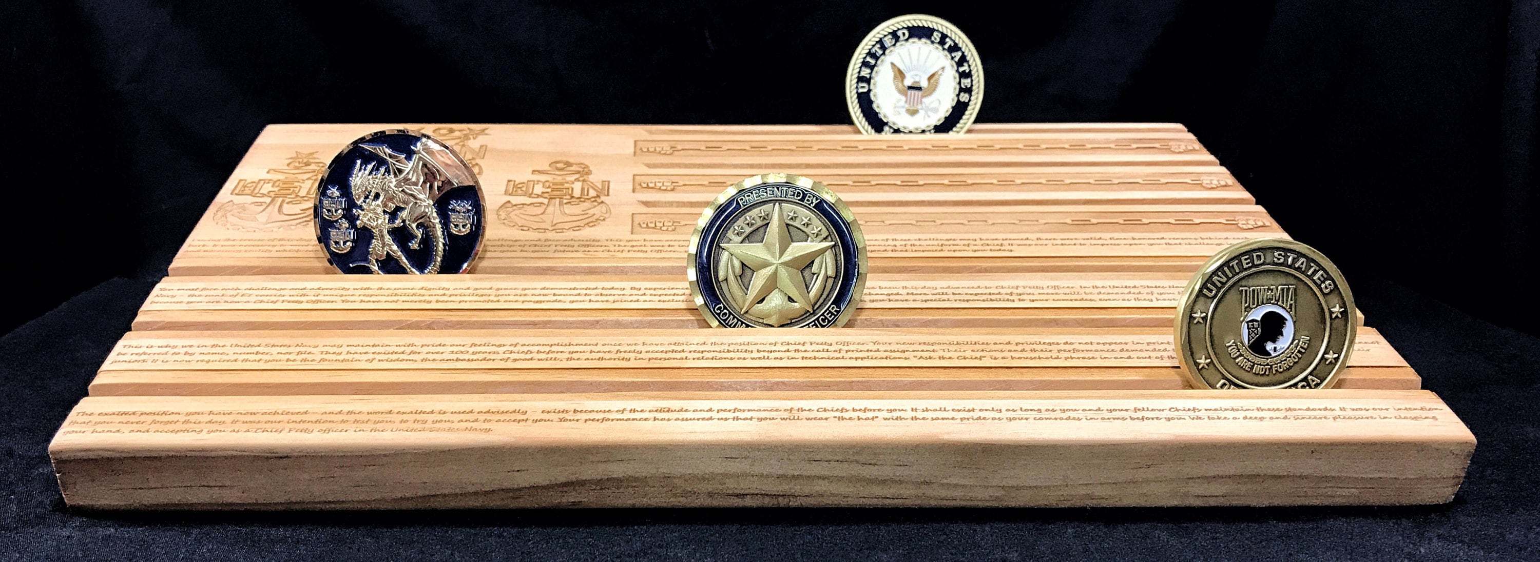 Navy Chief's Creed Military Challenge Coin Display Holder - Etsy