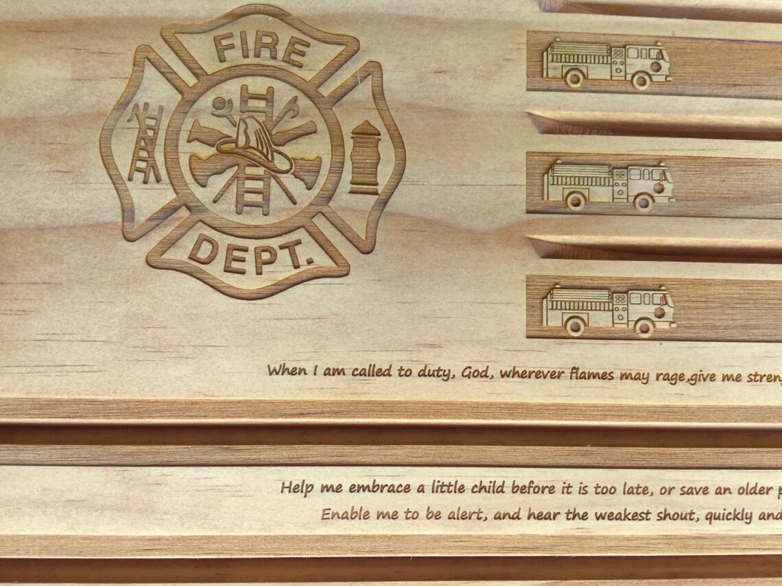 Firefighter Challenge Coin Display Holder Firefighter's - Etsy