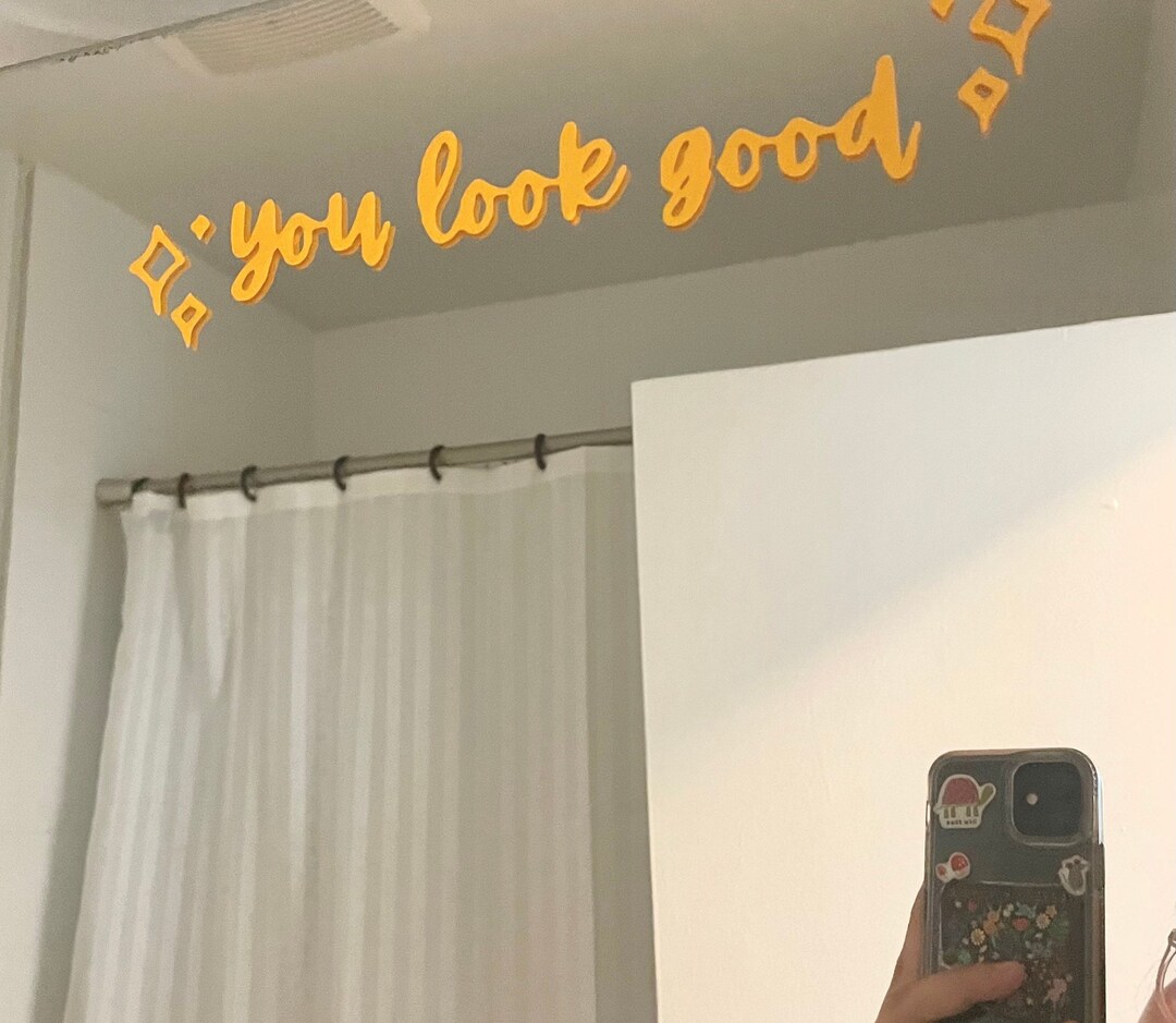 You Look Good Mirror Decal - Etsy