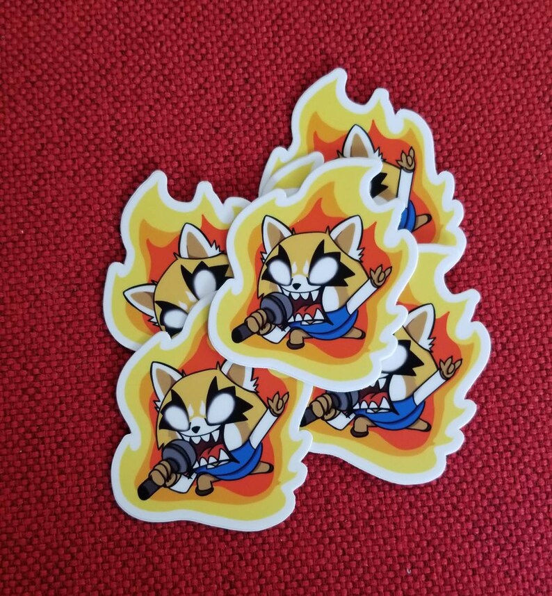 Aggretsuko Sticker 2.47 by 3 - Etsy UK