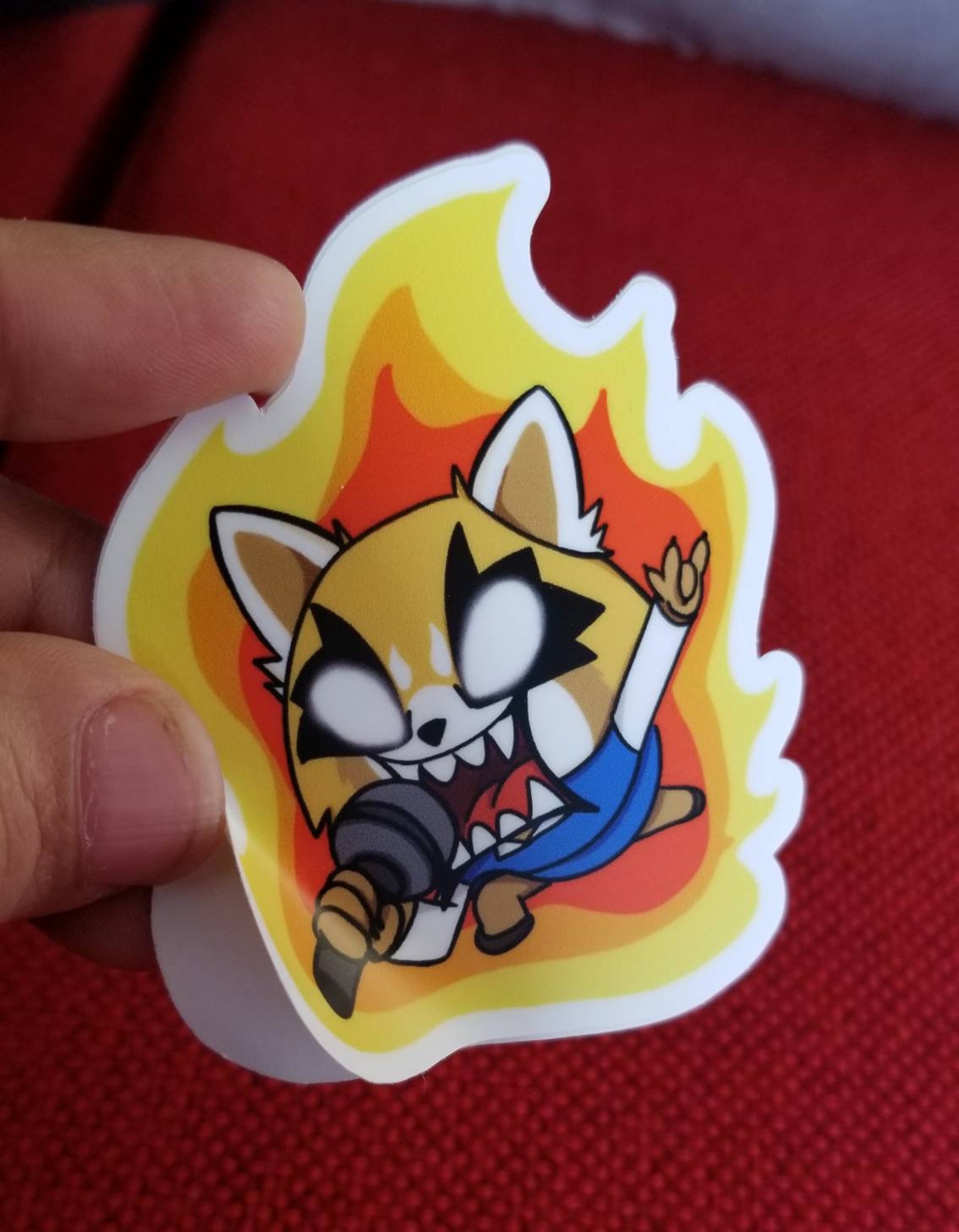 Aggretsuko Sticker 2.47 by 3 - Etsy UK