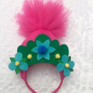 Trolls Crown, Trolls Headband, Poppy Crown, Trolls Hair, Pink Troll ...