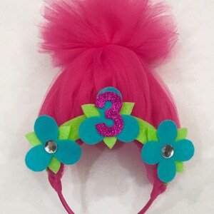 Trolls Headband, Trolls Crown, Pink Troll Headband, Trolls Hair, Easter ...
