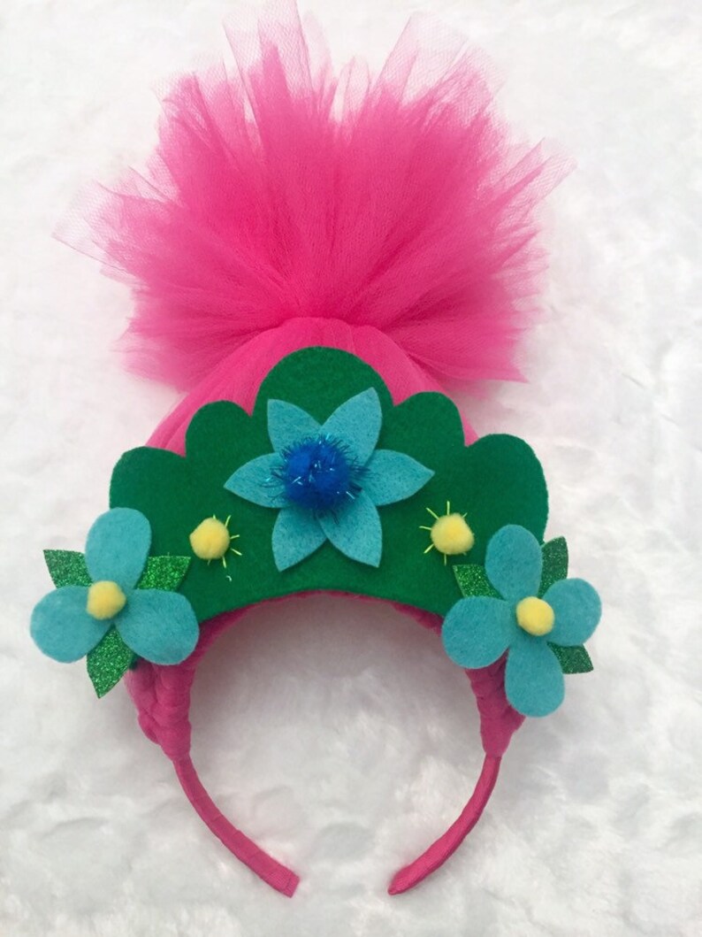 Trolls Crown, Trolls Headband, Poppy Crown, Trolls Hair, Pink Troll ...