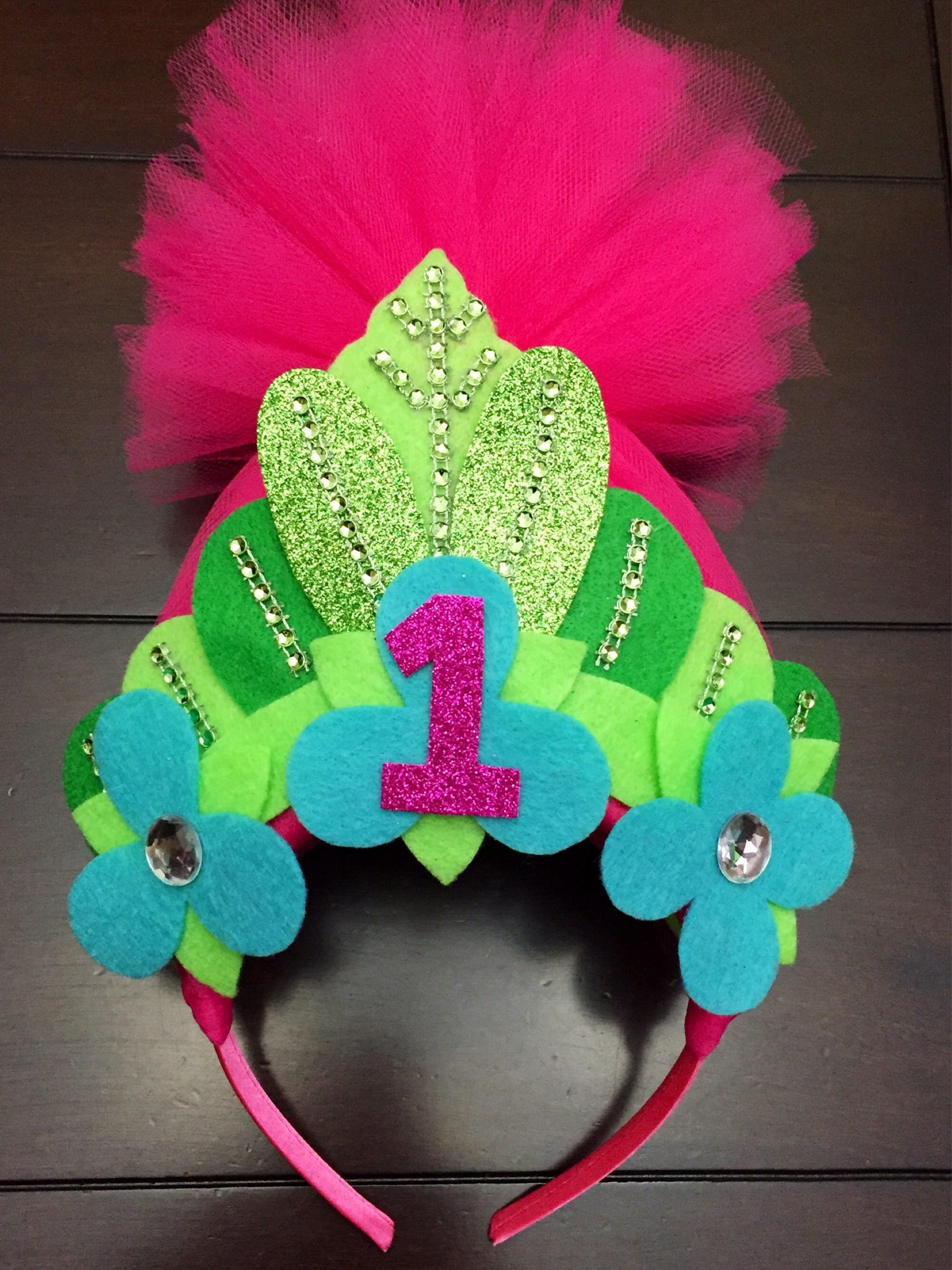 Poppy Crown, Trolls Headband, Trolls Crown, Trolls Birthday Crown ...