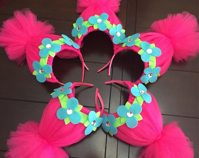 Trolls Headband, Trolls Crown, Pink Troll Headband, Trolls Hair, Easter ...