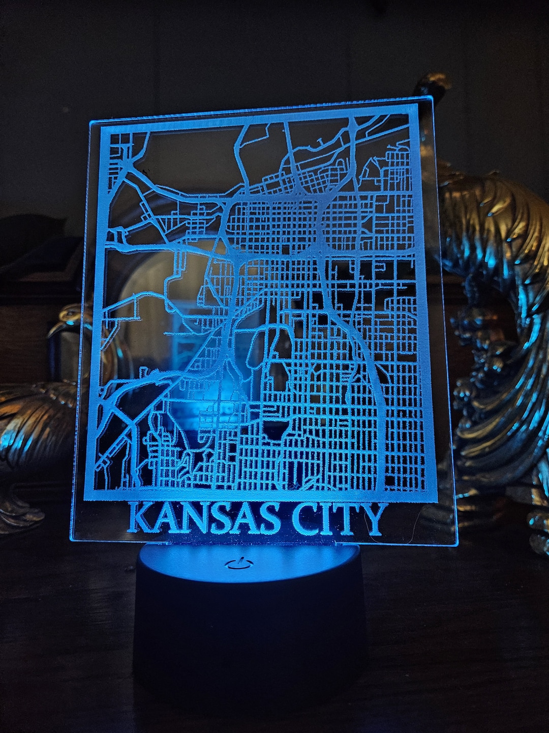 FREE SHIPPING, City Map, Led, Acrylic, Nightlight, Edge Lit, Gift for ...