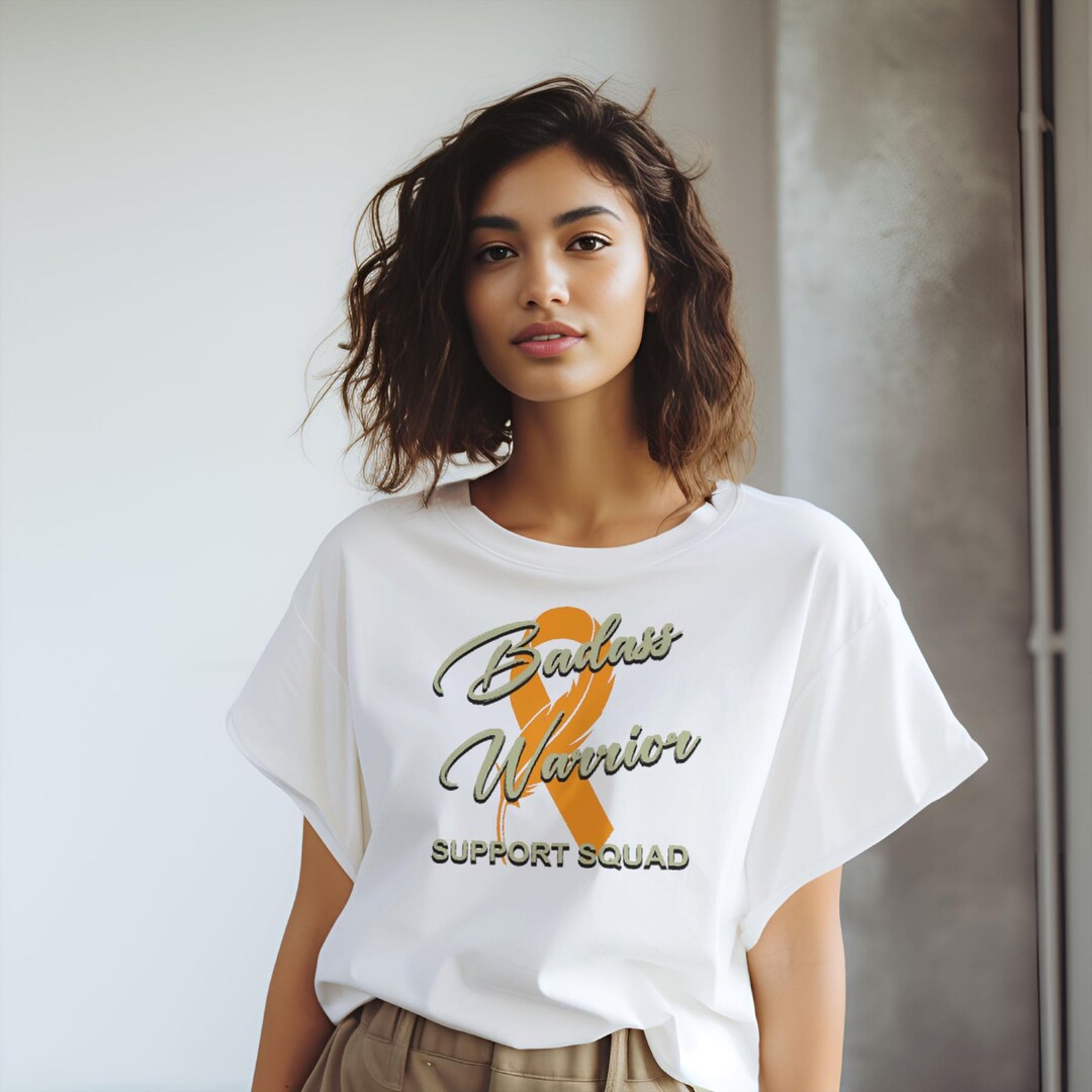 Orange Badass Warrior Support Squad Digital File for Cutters, DTF ...