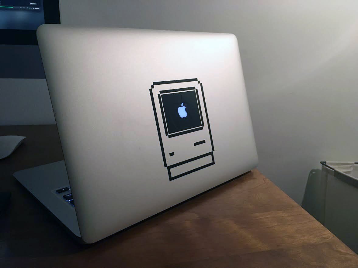 MacBook Sticker - Original Macintosh W/ Light up Logo - Etsy