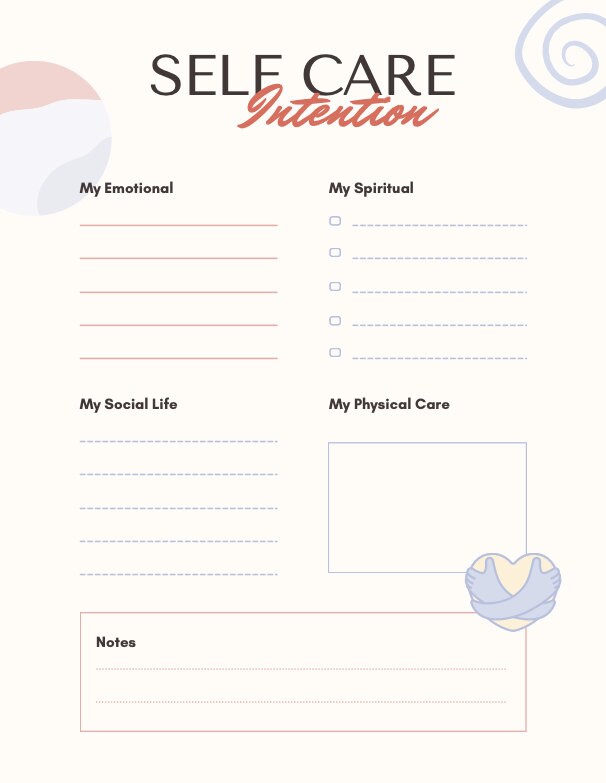 Beautiful Printable Self-care / Self-love Planner - Bundle Affirmations ...