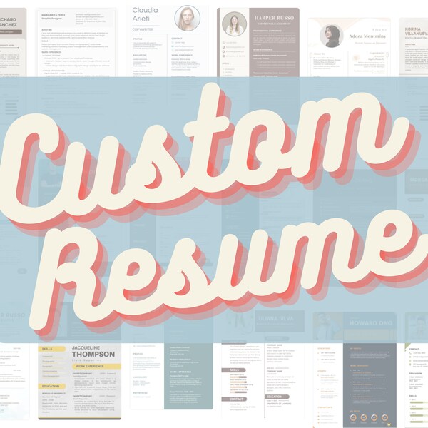 Resume Design - Etsy