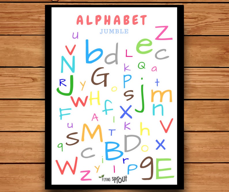 Alphabet Game Seek and Find Letters - ABC Printable Homeschool Game ...