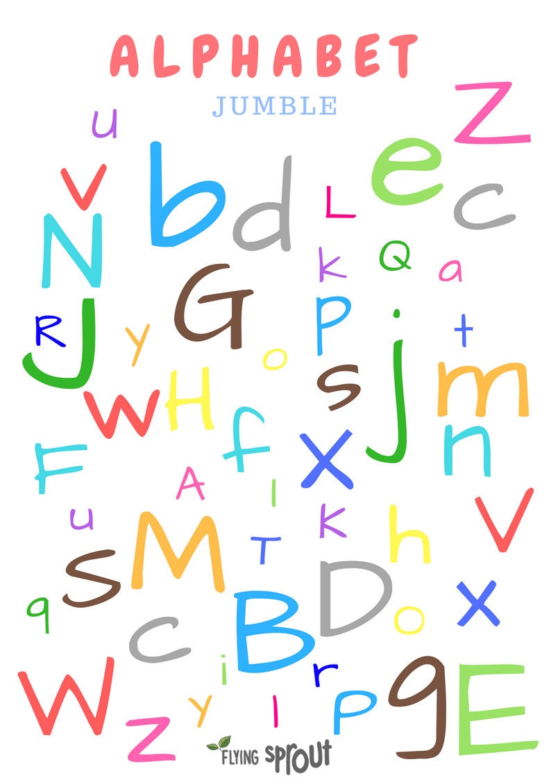 Alphabet Game Seek and Find Letters ABC Printable Homeschool Game Early ...