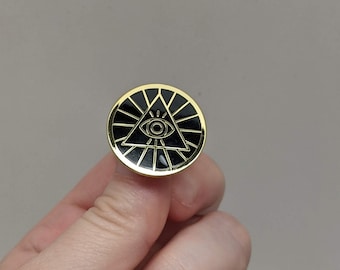 Illuminati Enamel Pin - Etsy