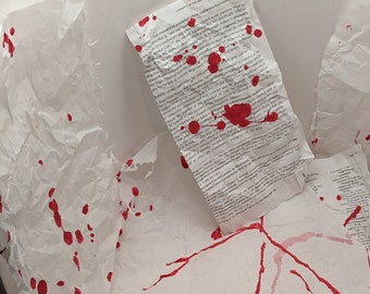 Blood Splatter Sheets - Etsy
