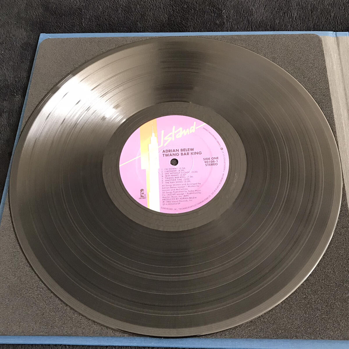 Adrian Belew king Crimson Twang Bar King 1983 Rare DJ Promo Copy W ...