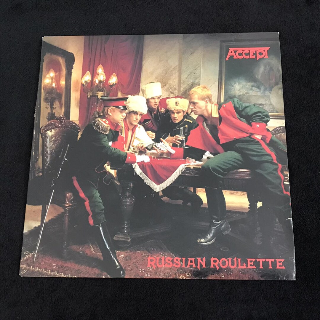 Accept Russian Roulette 1986 Vinyl Promo Copy W/original Inner Lyrics ...