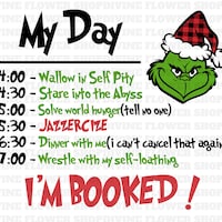 The Grinch Schedule SVG - Etsy