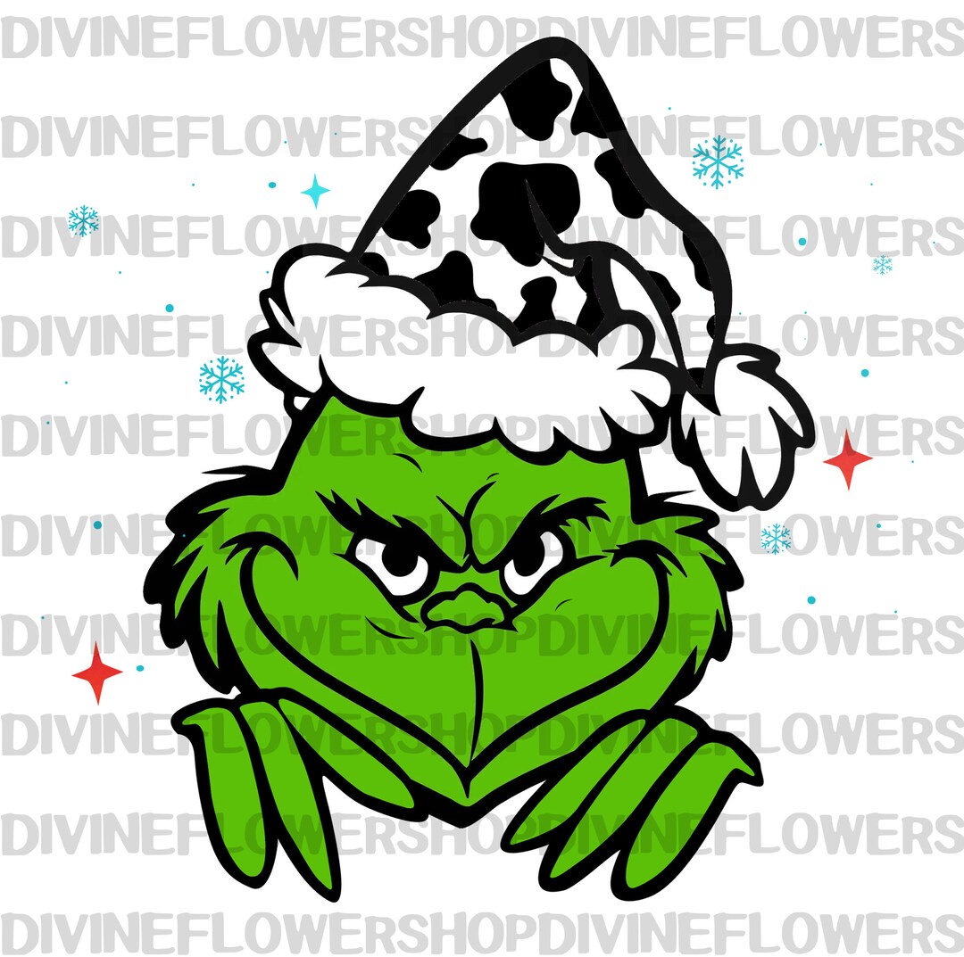 Grinch Cow Hands PNG Merry Christmas PNG Sublimation Christmas Shirt ...