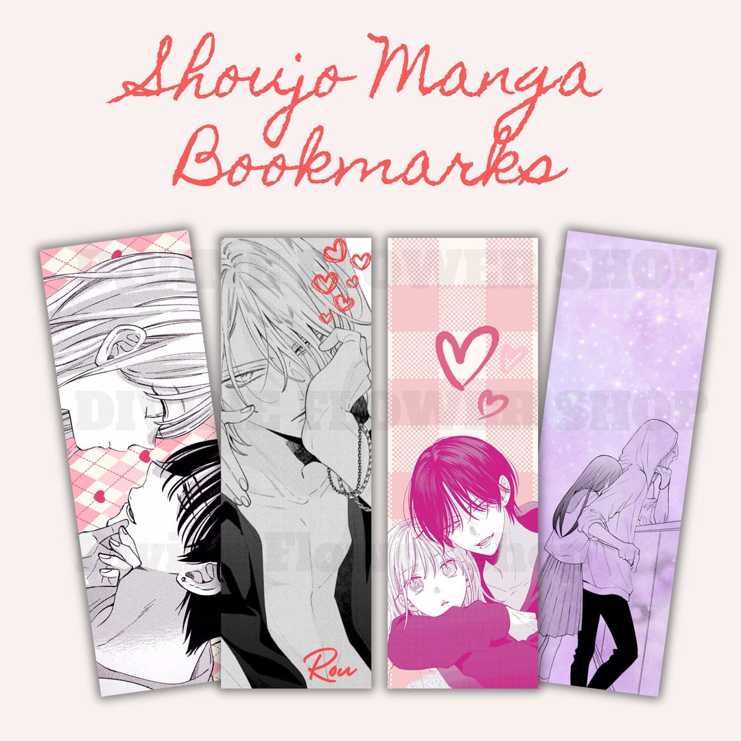 Shoujo Manga Bookmarks PDF| Digital Printable Bookmarks| Digital ...