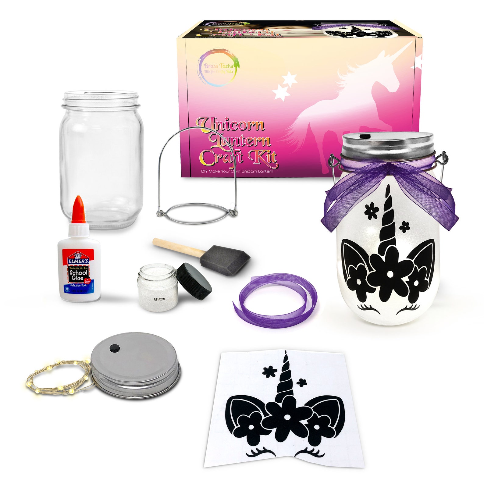 Unicorn Lantern Craft Kit - Etsy