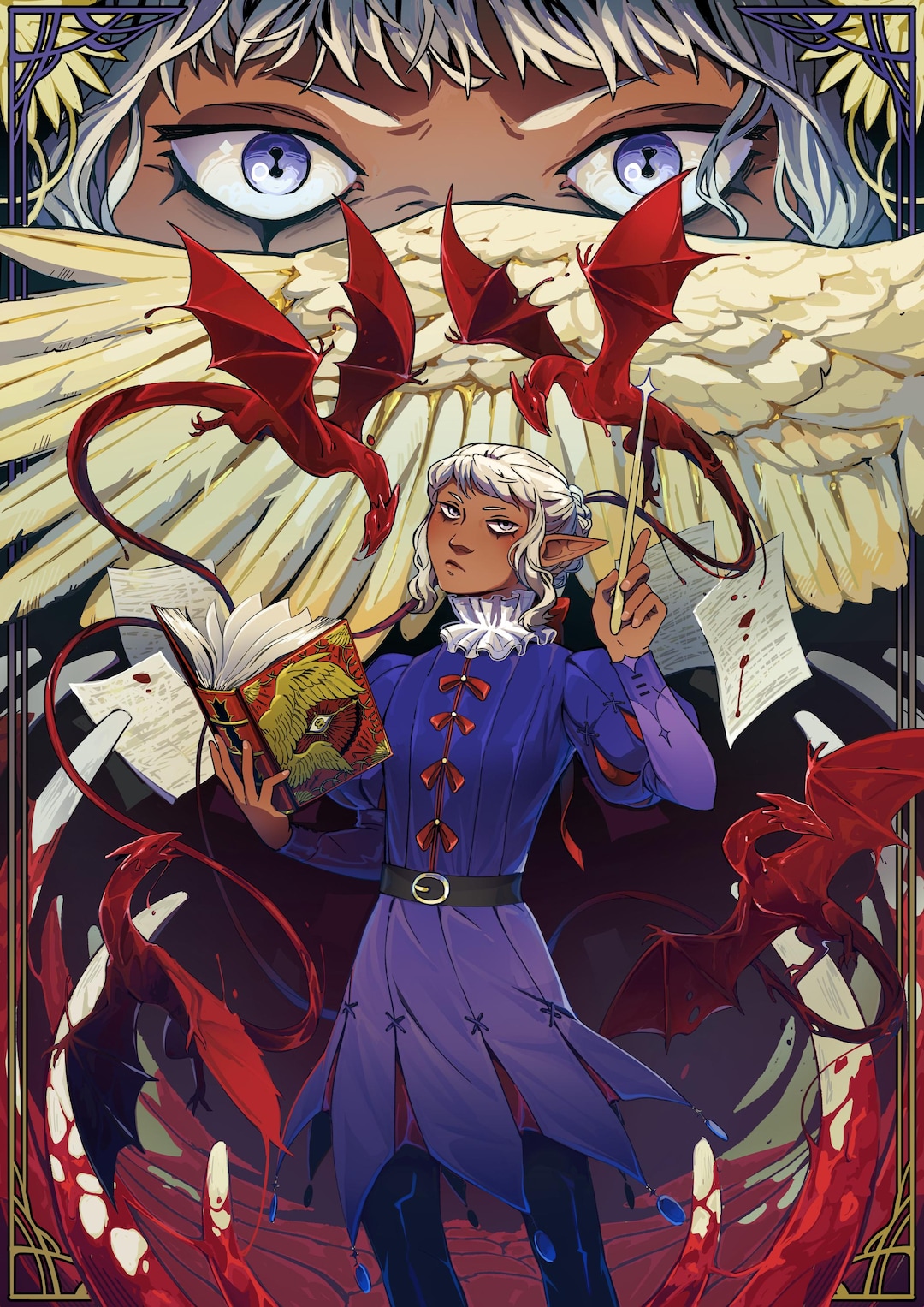 Thistle Art Print | Dungeon Meshi Delicious in Dungeon - Etsy