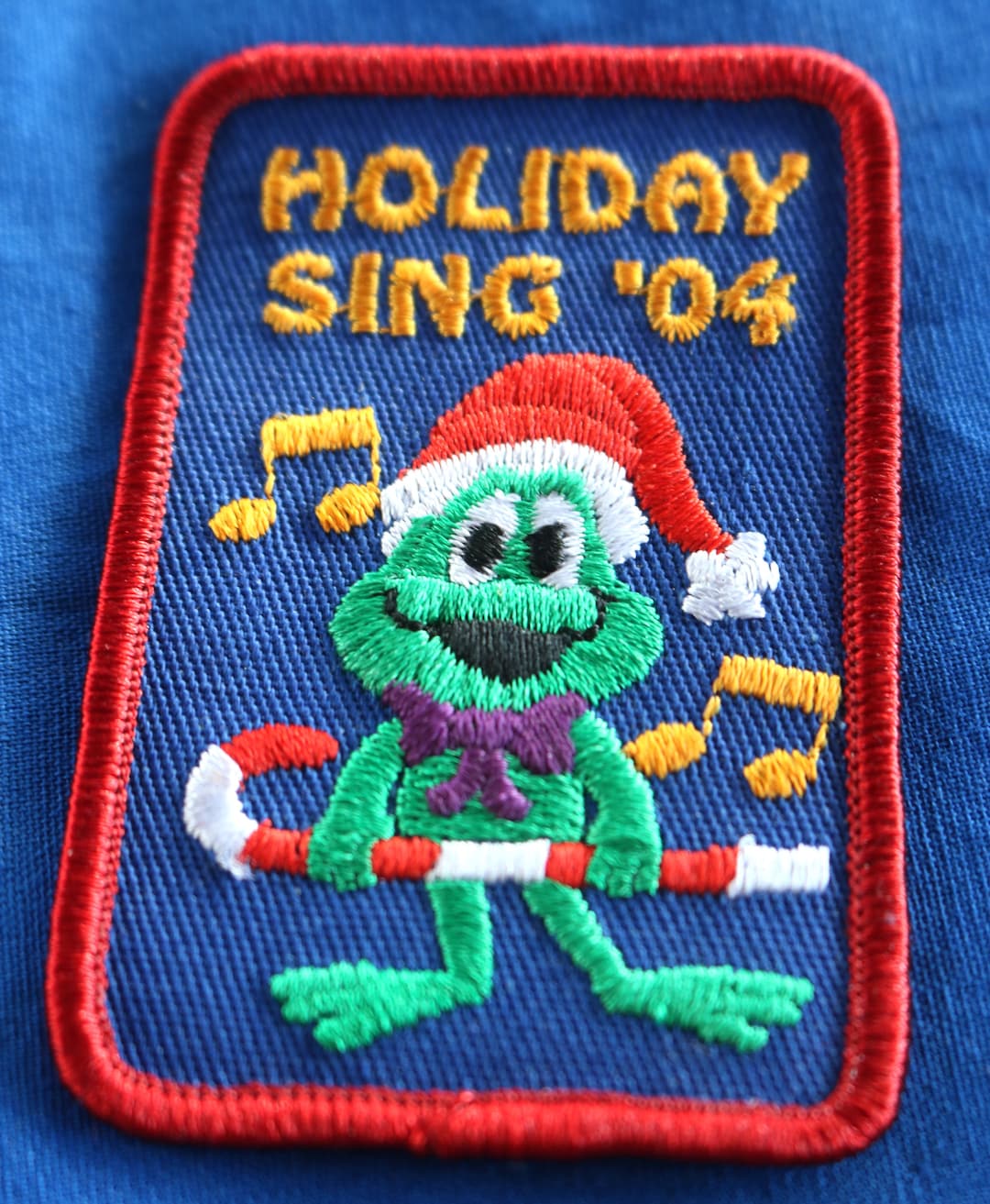 Girl Scout, Holiday Sing, 2004, Patch, Frog Christmas Carols, Holiday ...