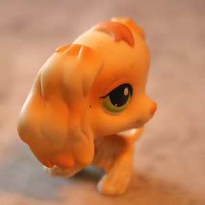Littlest Pet Shop, LPS, Rare, Yellow Cocker Spaniel Puppy, Dog, No 344 ...
