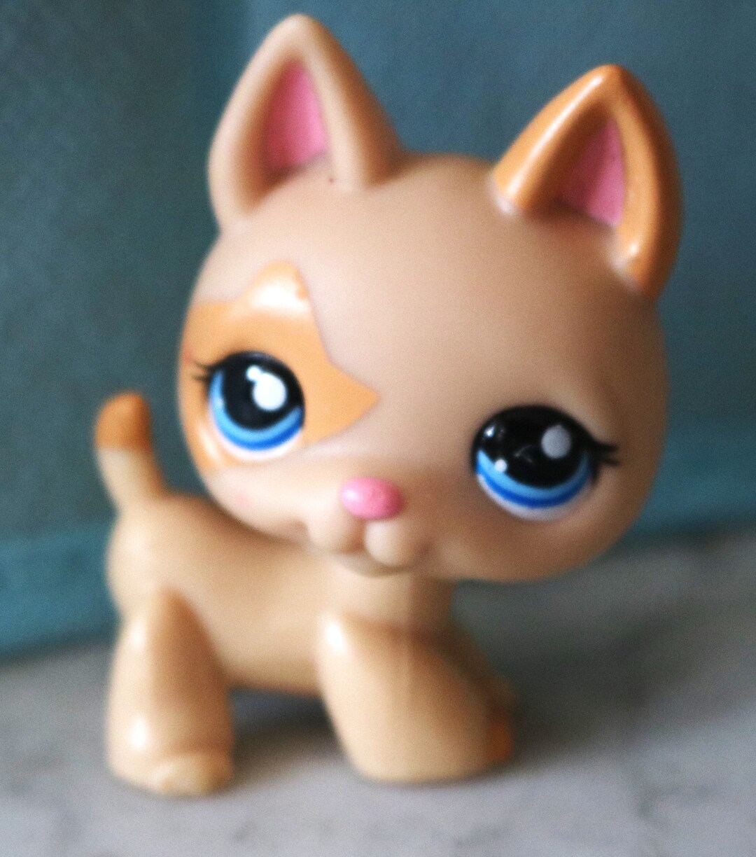 Littlest Pet Shop, LPS, German Shepherd Puppy, Dog, Tan, Pink Ears ...