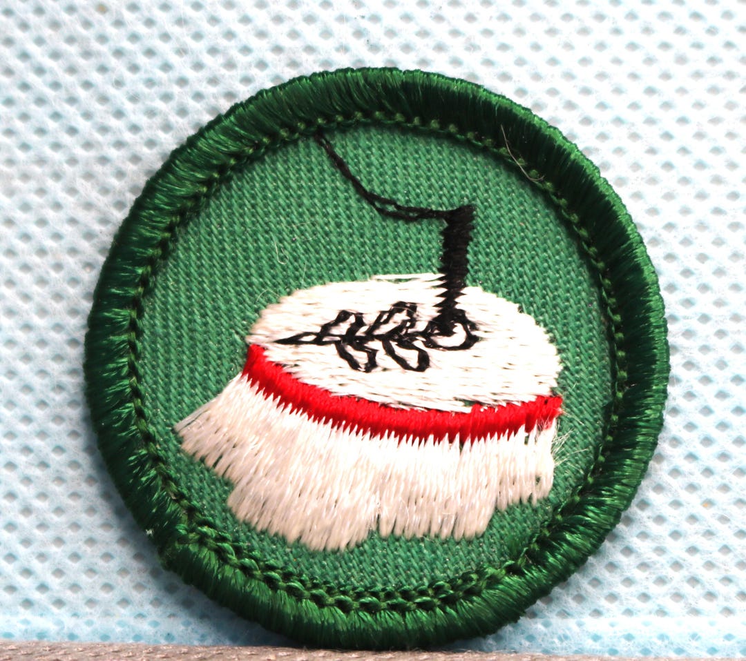 Girl Scout Needlecraft Proficiency Badge, Patch, 1960's Vintage, Green ...