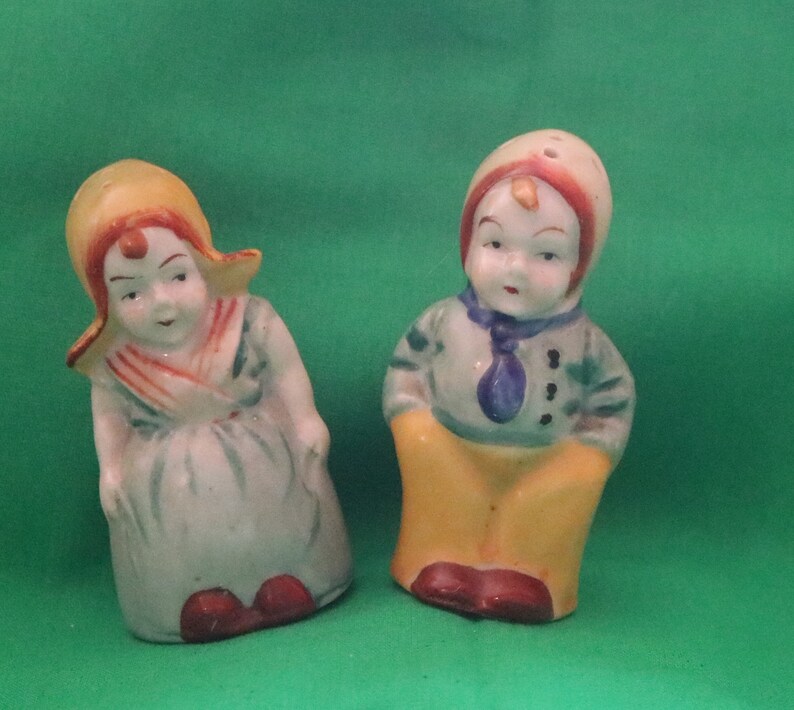1940's Vintage Dutch Boy and Girl/ Salt and Pepper Shakers/ Japan ...