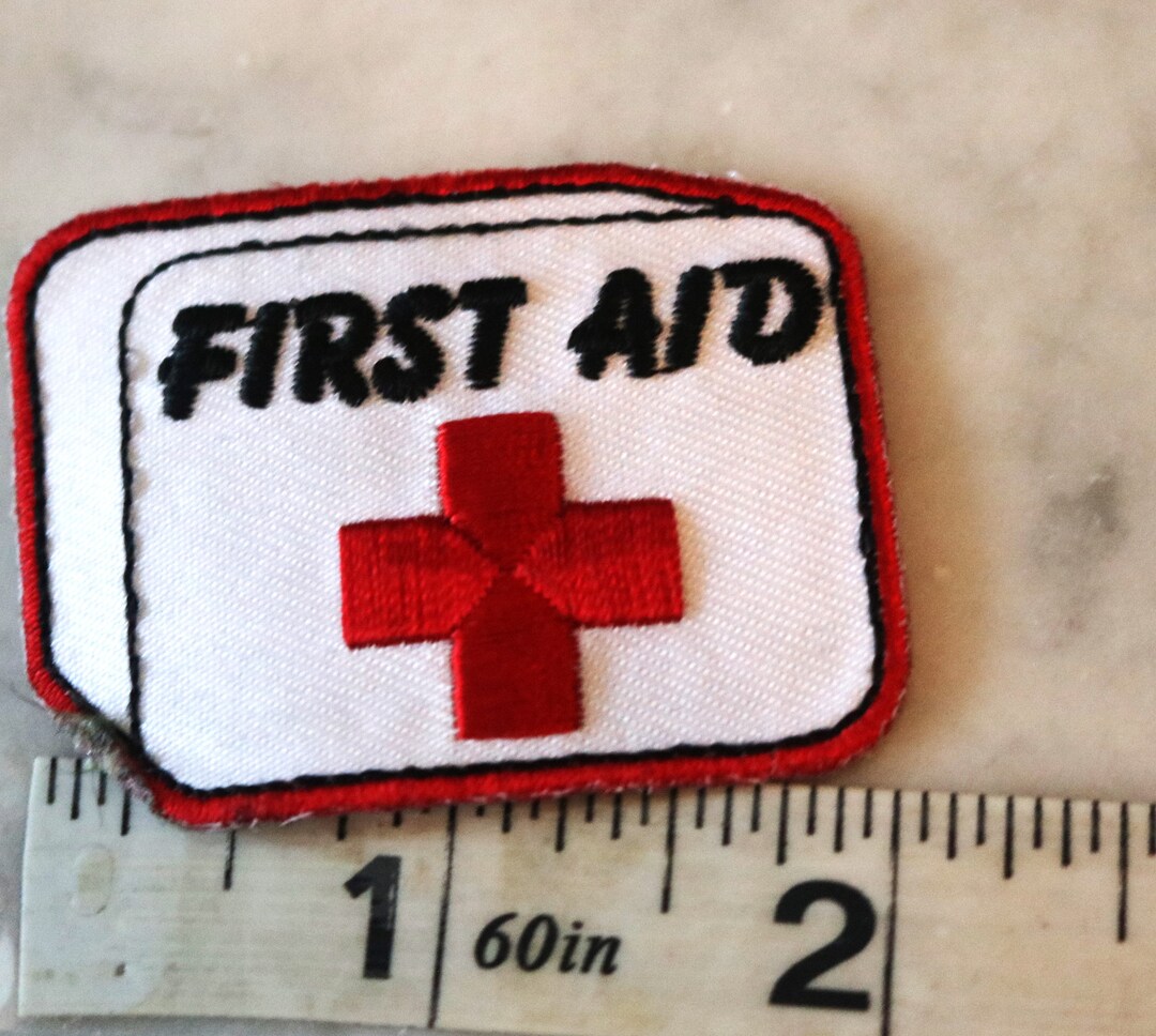 Collectible, First Aid Kit, Patch, Scouts, Embroidered, Red Border ...