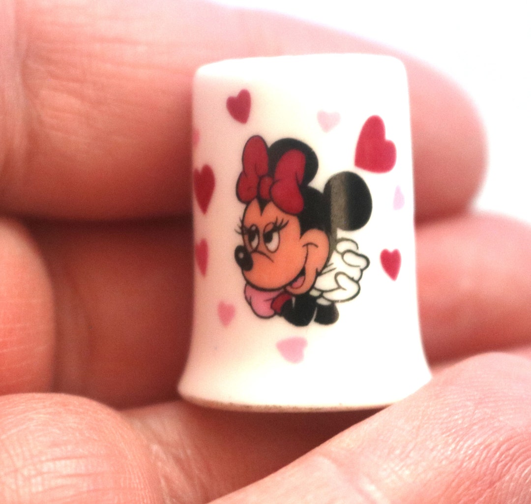 Vintage Walt Disney Prods, Minnie Mouse, Thimble, Genuine Bone China ...