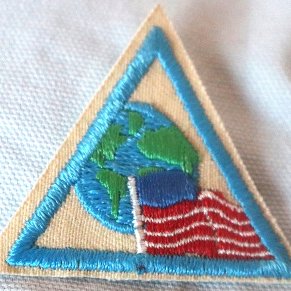 Vintage Girl Scout Patch Triangle - Etsy