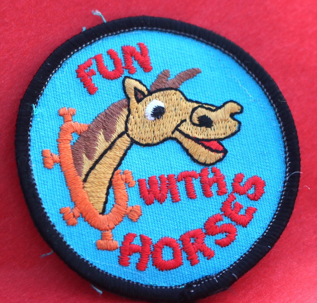 Fun With Horses, Fun Patch, Girl, Boy Scout, Farm Riding, Embroidered ...