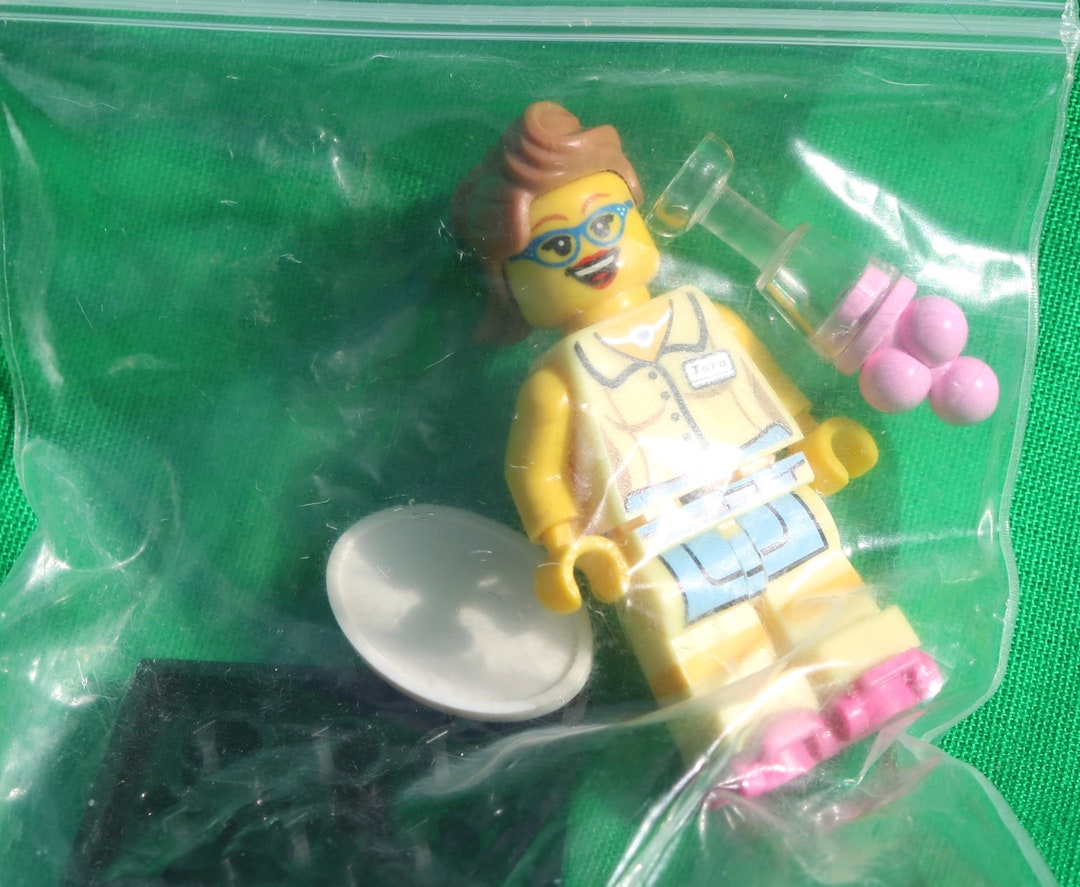 Lego Minifigure, Diner Waitress, Collectible, Has Skates - Etsy