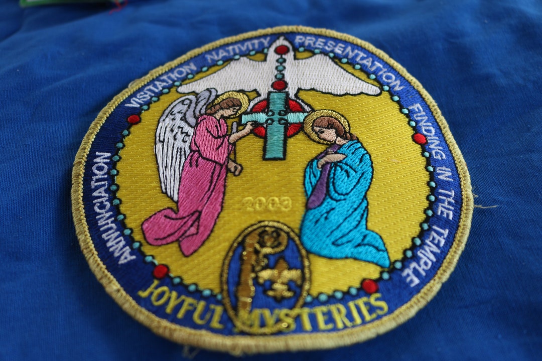 Boy Scout, BSA, Religious Pray, the Rosary, Nativity, Embroidered, 2003 ...