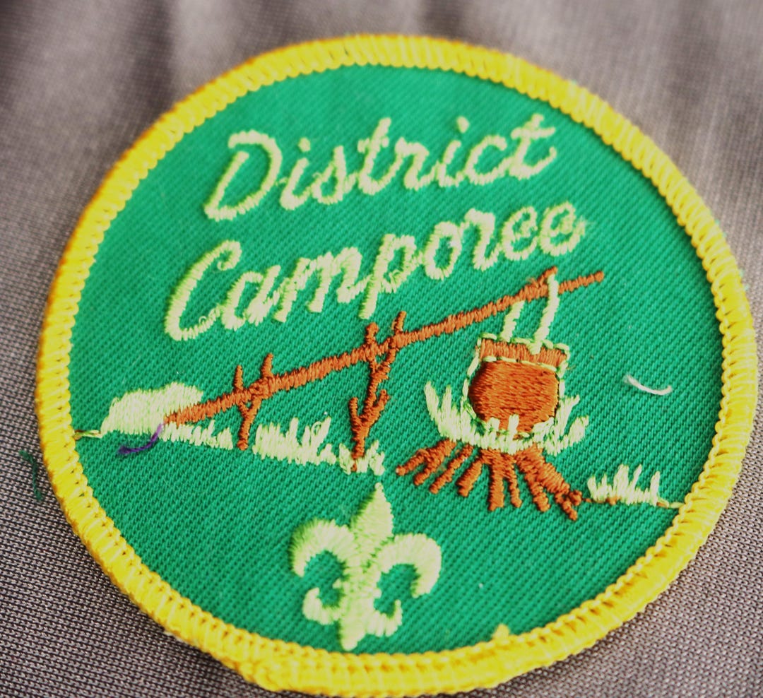 Vintage, Generic, District Camporee, Round, Boy Scout, Patch ...