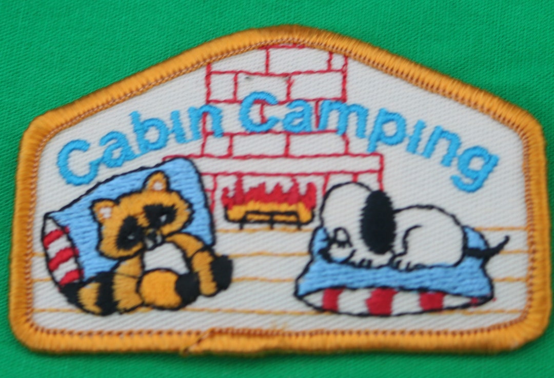 Vintage Girl Scouts Cabin Camping Patch, Embroidery Patch - Etsy