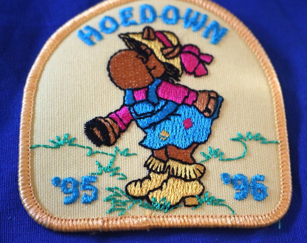 Hoedown 1995 - 96, Badge, Girl Scout GSA Patch, Pony Horse Farm ...