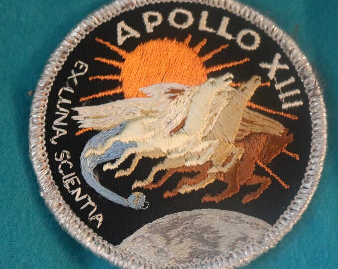 Vintage, APOLLO 13, XIII, NASA, Patch, Badge, Astronaut Moon Crew ...