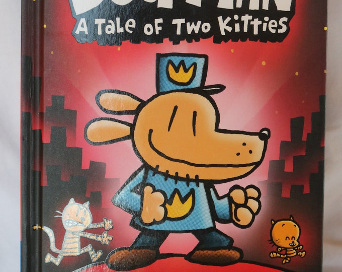 Dog Man A Tale of Two Kitties/ Dav Pilkey/ Hard Back/ Scholastic - Etsy
