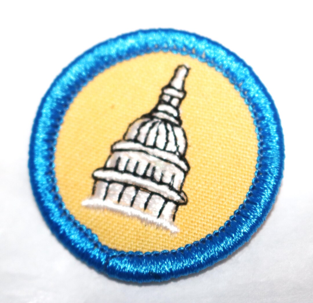 Scouts, Girl Scouts, Active Citizen Badge, Blue Border, Embroidered - Etsy