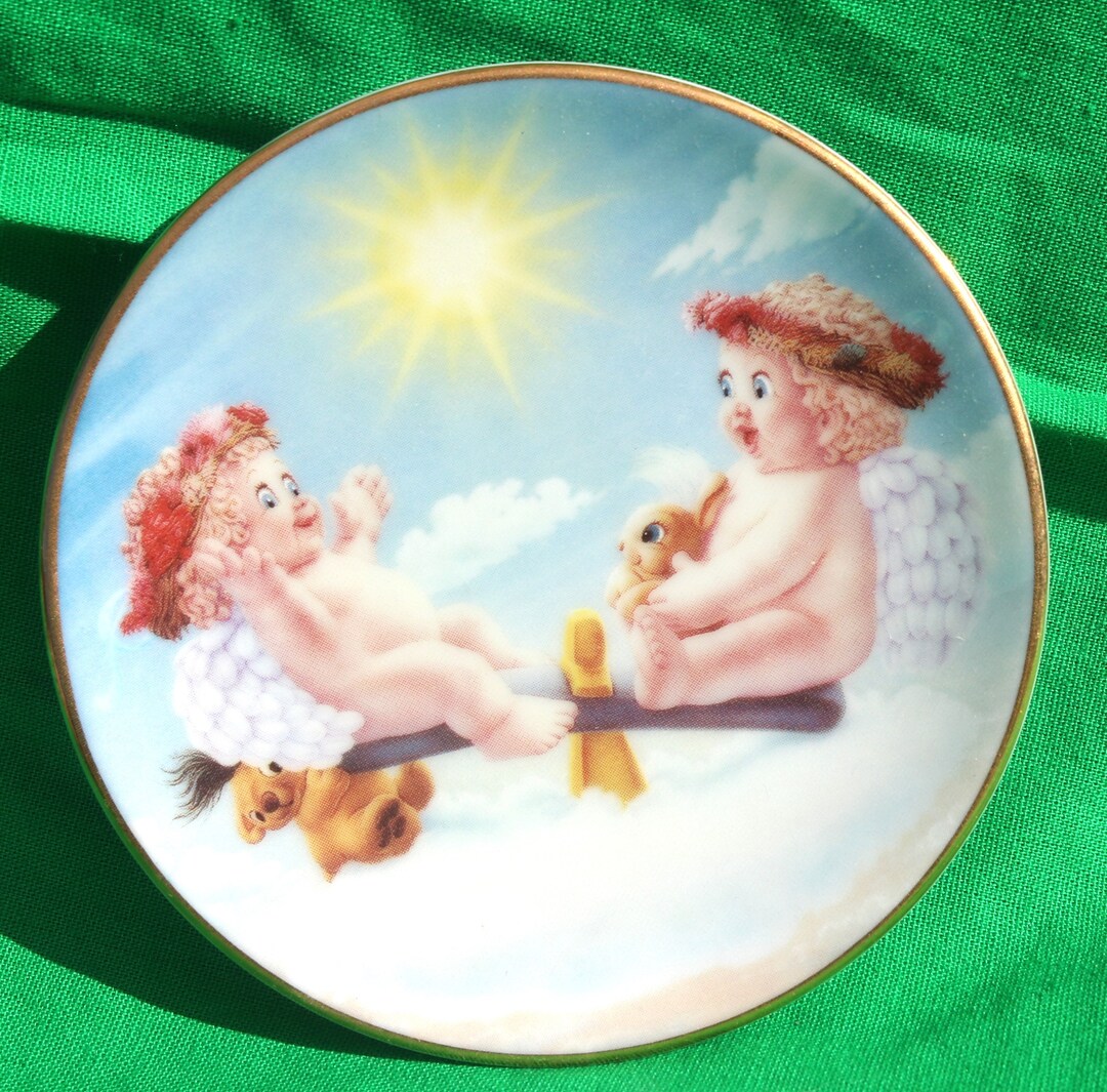 The Hamilton Collection, Teeter Tots, Miniature Collectible Plate ...