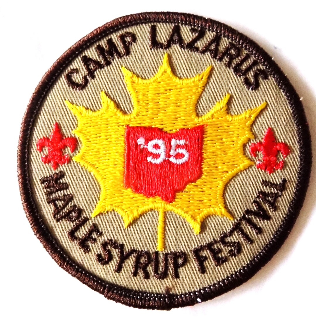 Boy Scout, BSA, Camp Lazarus, 1995, Maple Syrup Festival, Patch ...