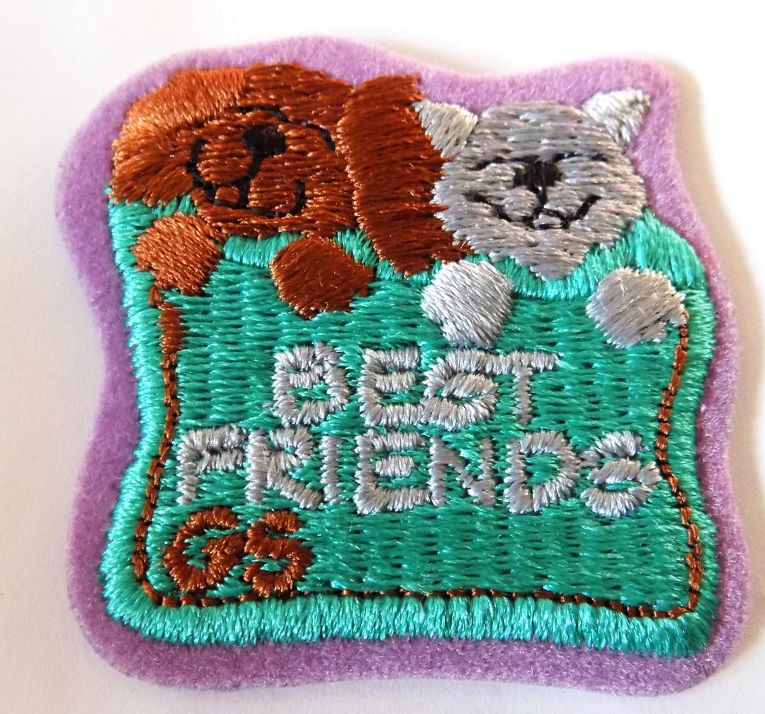 Vintage, Girl Scouts, Best Friends, Activity Fun Patch, Embroidered ...